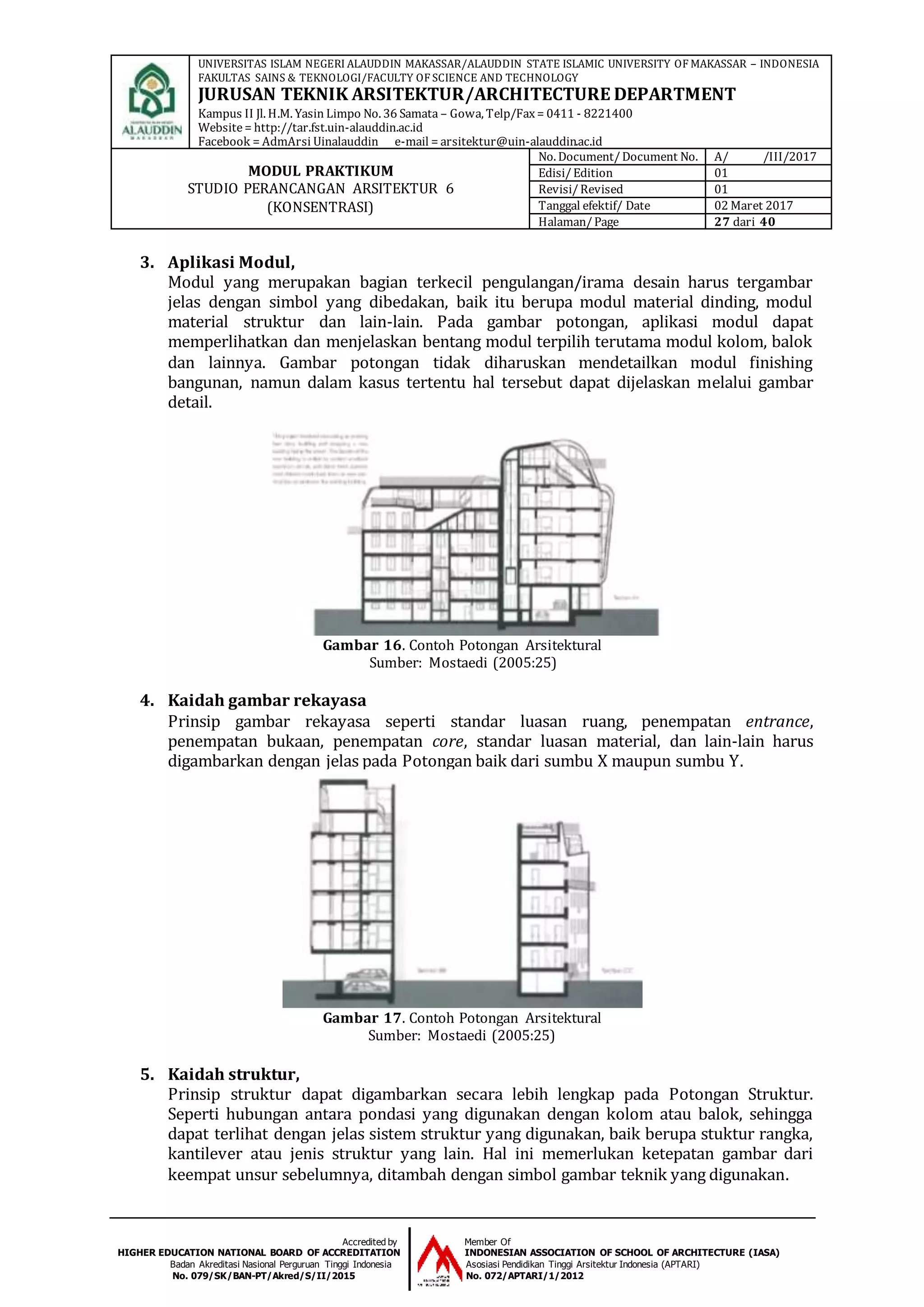 6. modul praktikum asas dan studio perancangan arsitektur 6 | DOCX