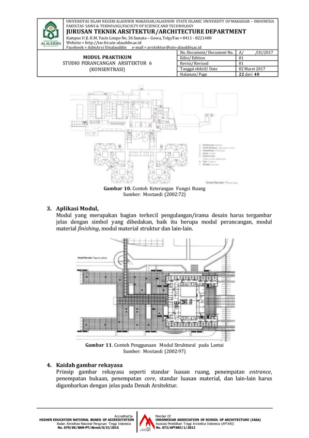 6. modul praktikum asas dan studio perancangan arsitektur 6 | DOCX