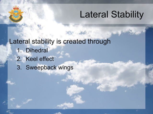 aircraft static and dynamic stability,longitudinal and lateral | PPT