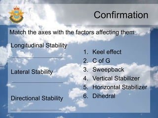 aircraft static and dynamic stability,longitudinal and lateral | PPT