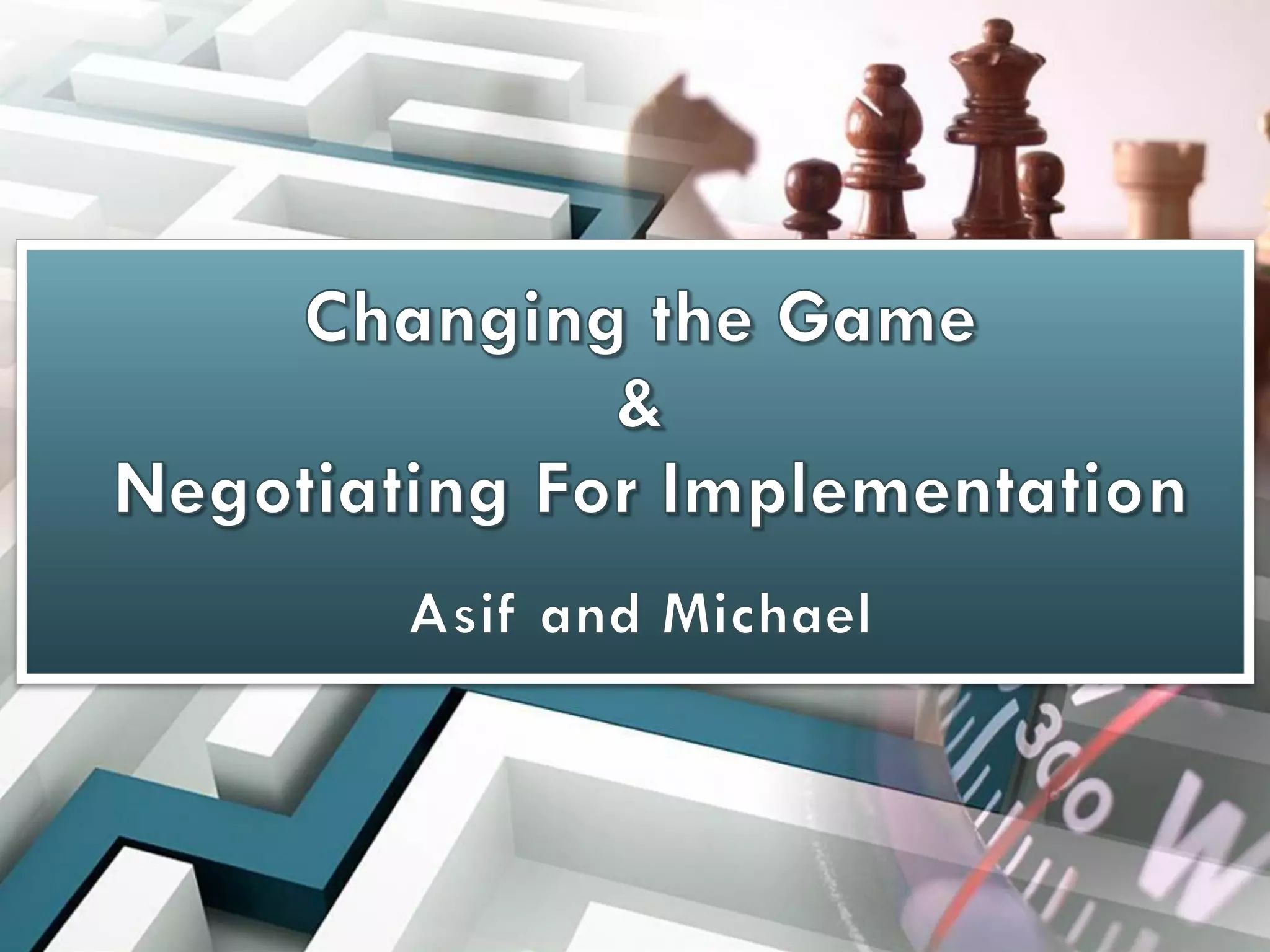 Negotation Moves, Turns, and Planning for Implementation | PDF