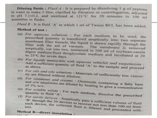 6. Sterility testing | PPTX