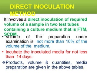 6. Sterility testing | PPTX