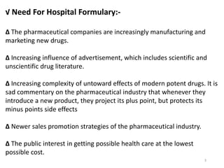 Hospital Formulary | PPTX