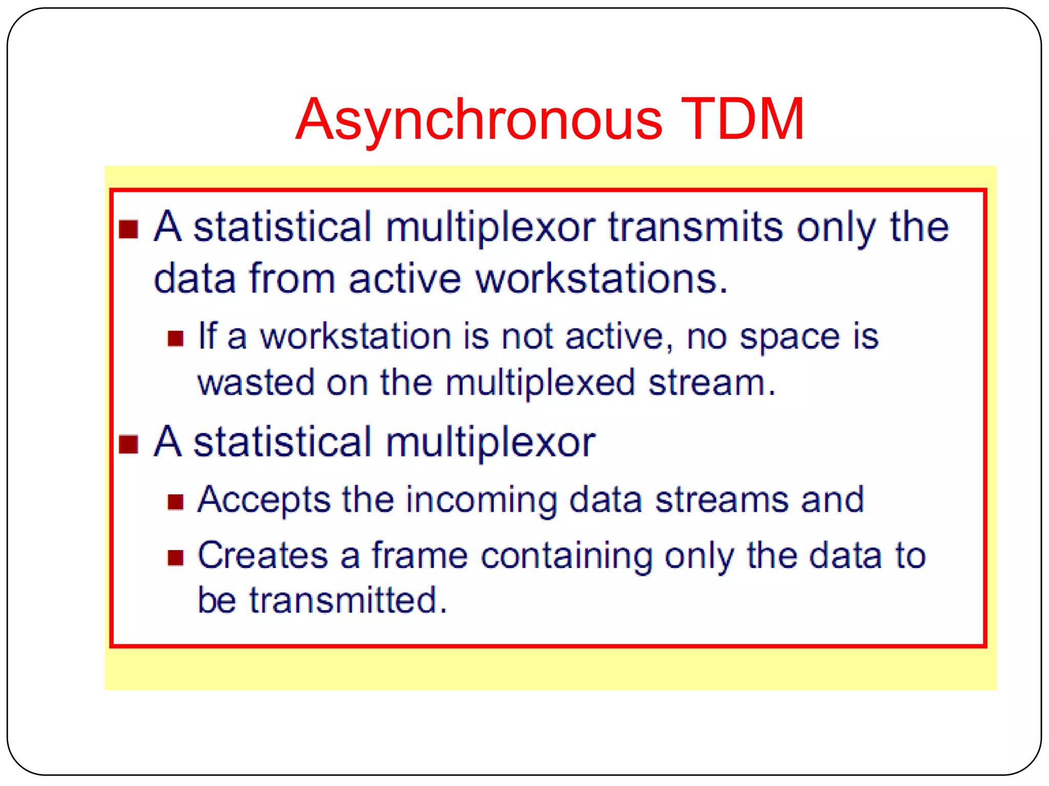 Multiplexing, Frequency Division Multiplexing (FDM), Time Division Multiplexing (TDM ...