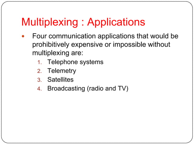 Multiplexing, Frequency Division Multiplexing (FDM), Time Division ...