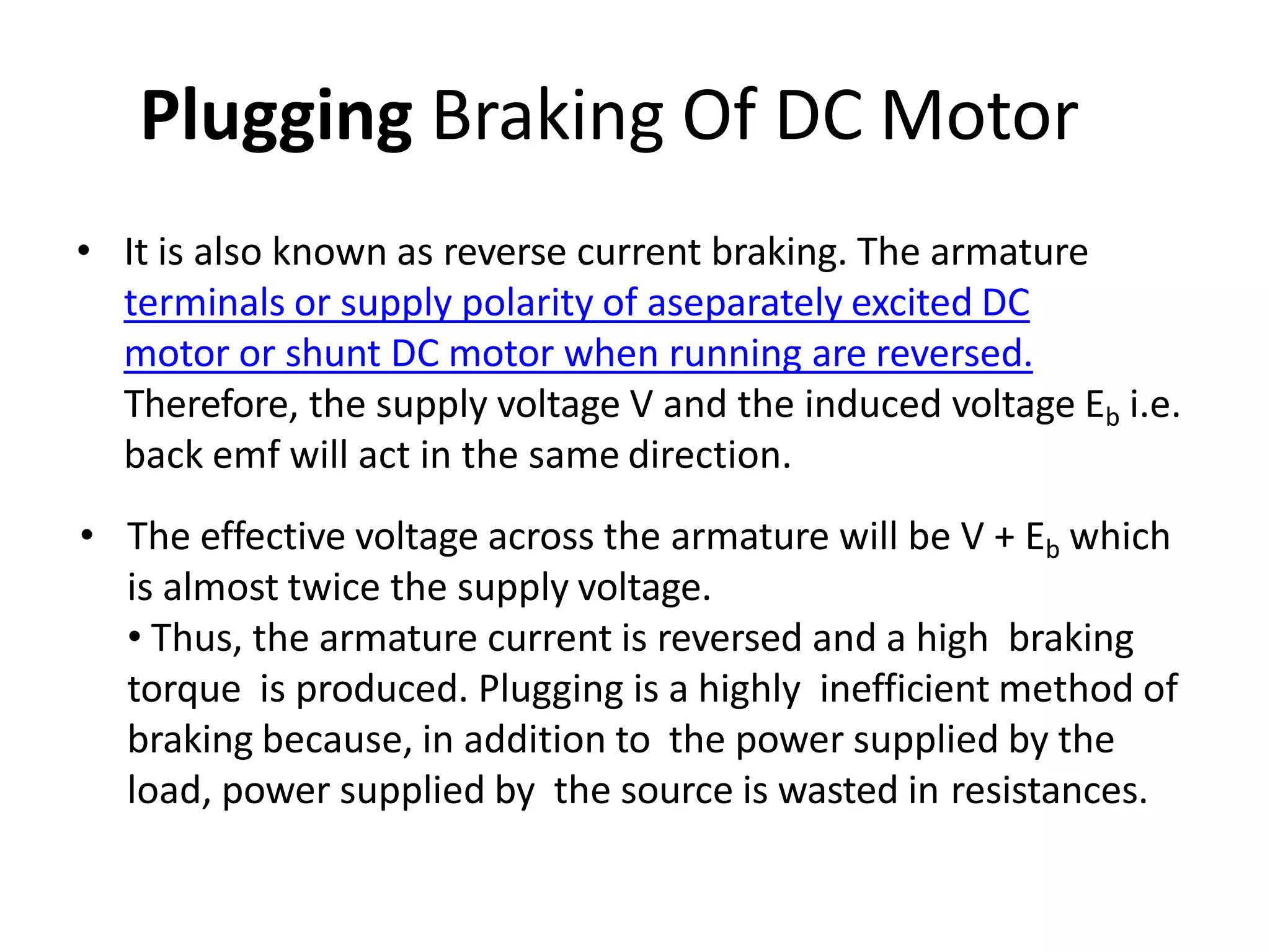 Breaking,Types of Electrical Braking system, Regenerative Braking ...