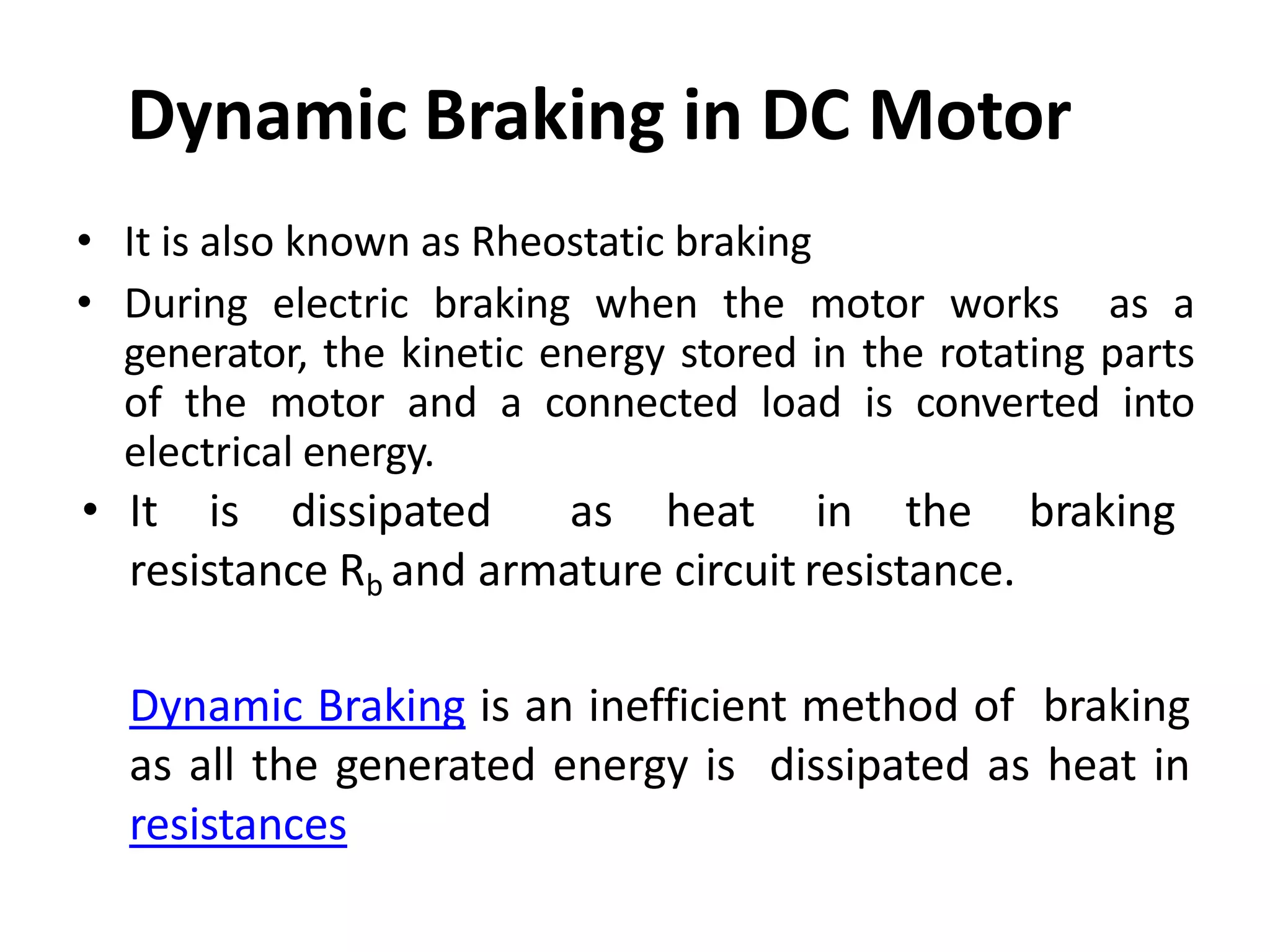 Breaking,Types of Electrical Braking system, Regenerative Braking ...