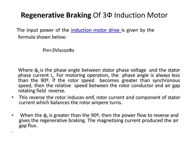 Breaking,Types of Electrical Braking system, Regenerative Braking ...