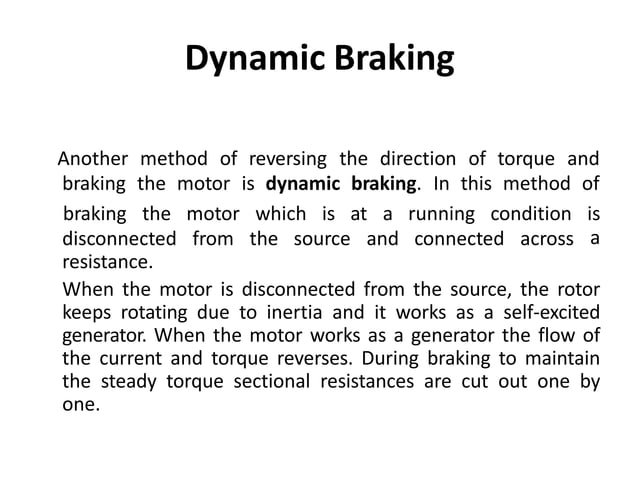 Breaking,Types of Electrical Braking system, Regenerative Braking ...