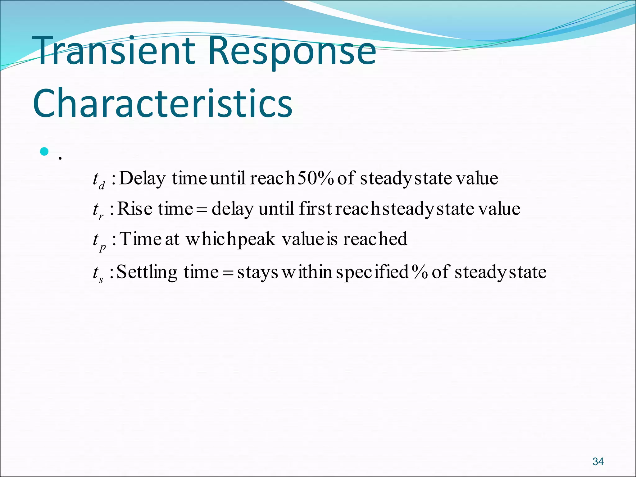 Transfer Function, Concepts of stability(critical, Absolute & Relative ...