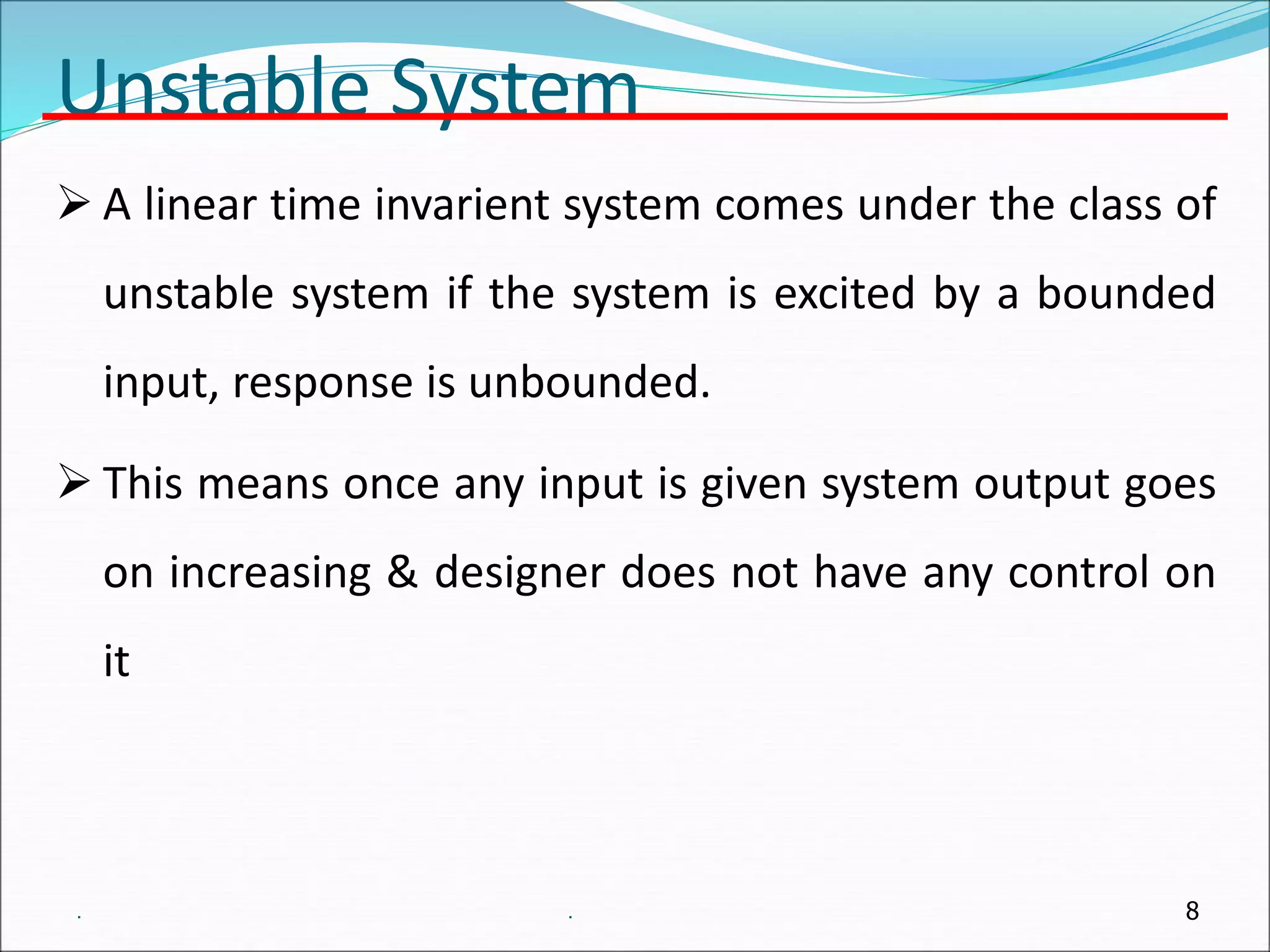 Transfer Function, Concepts of stability(critical, Absolute & Relative ...