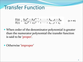 Transfer Function, Concepts of stability(critical, Absolute & Relative ...