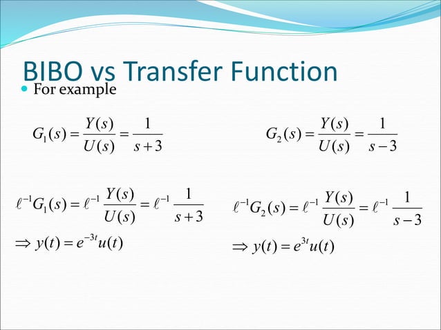 Transfer Function, Concepts of stability(critical, Absolute & Relative) Poles, Zeros Stability ...