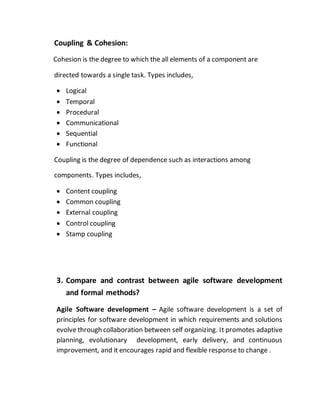 Software Engineering Solved Past Paper 2020 | DOCX