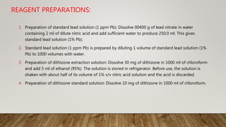 limit test for lead | PPTX