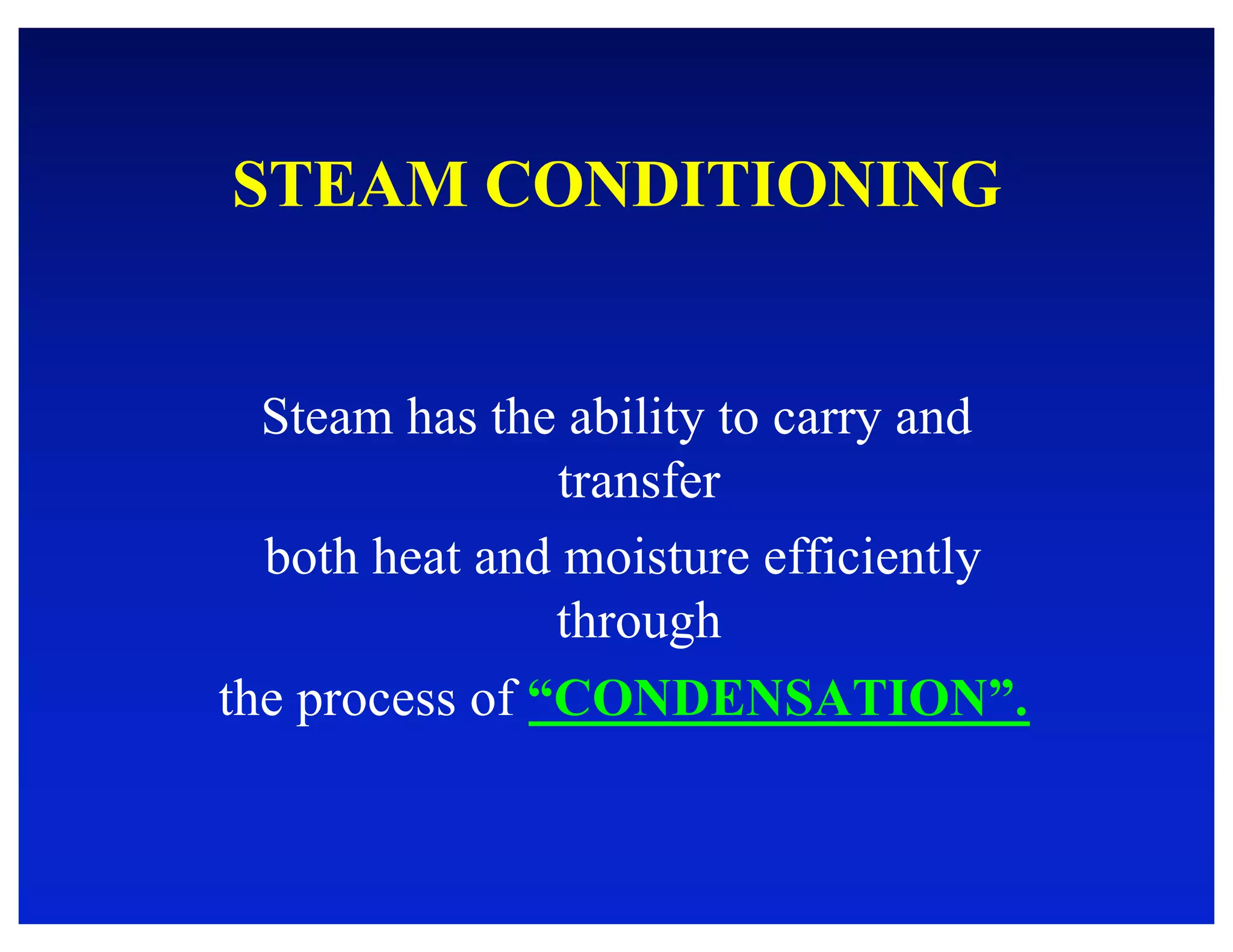 6. principles of steam conditioning | PDF