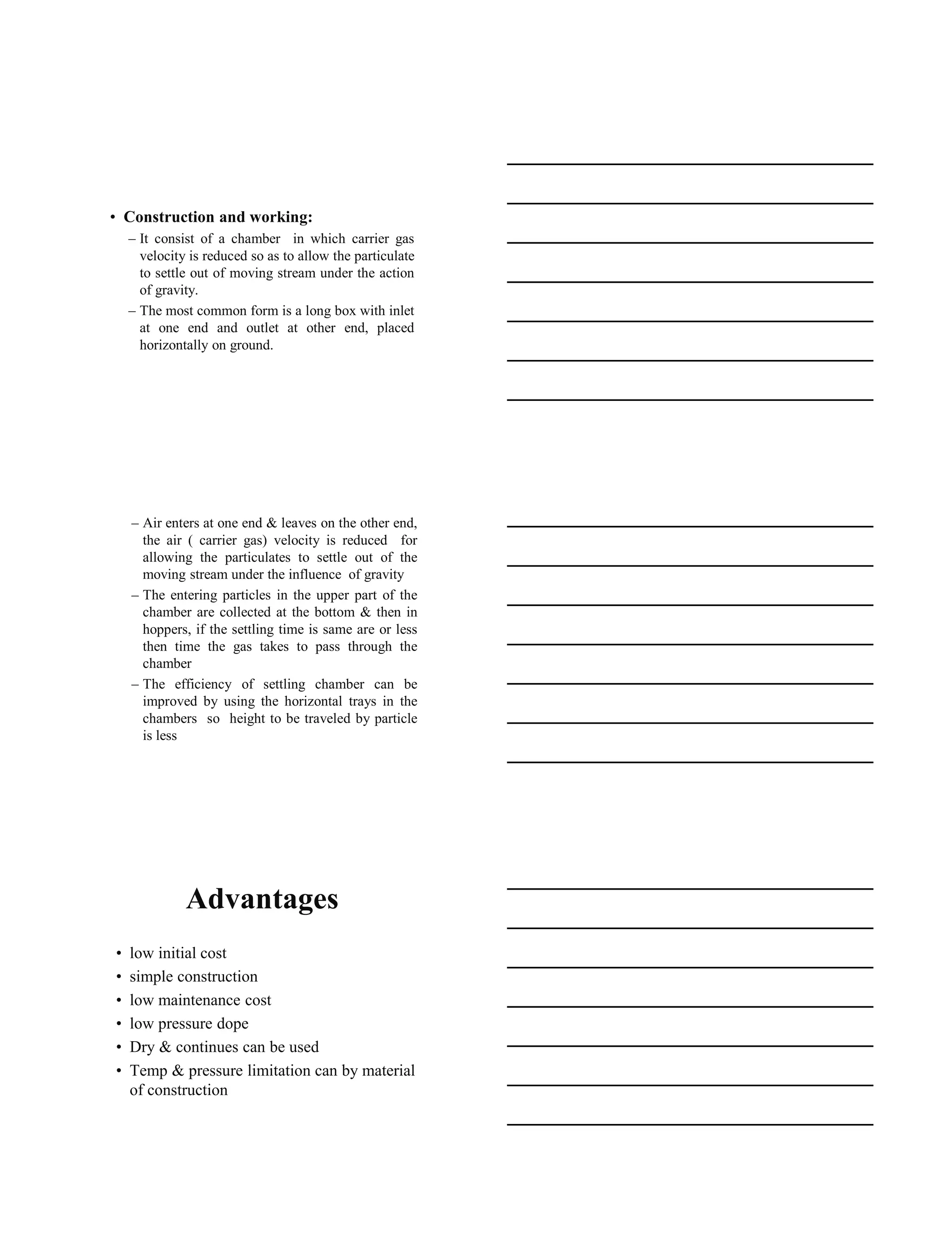 6. gravity settling chamber | PDF
