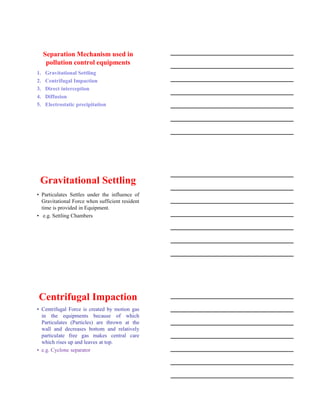 6. gravity settling chamber | PDF