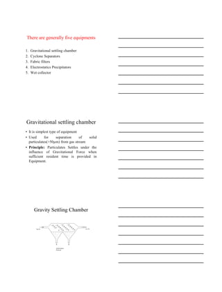 6. gravity settling chamber | PDF