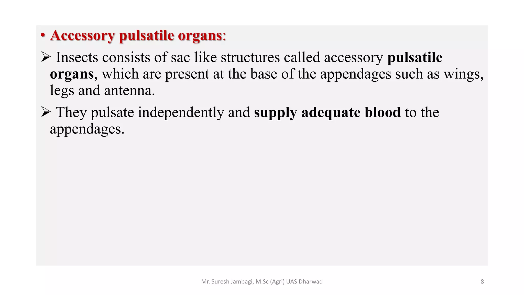 Circulatory and Excretory system in insect | PPTX