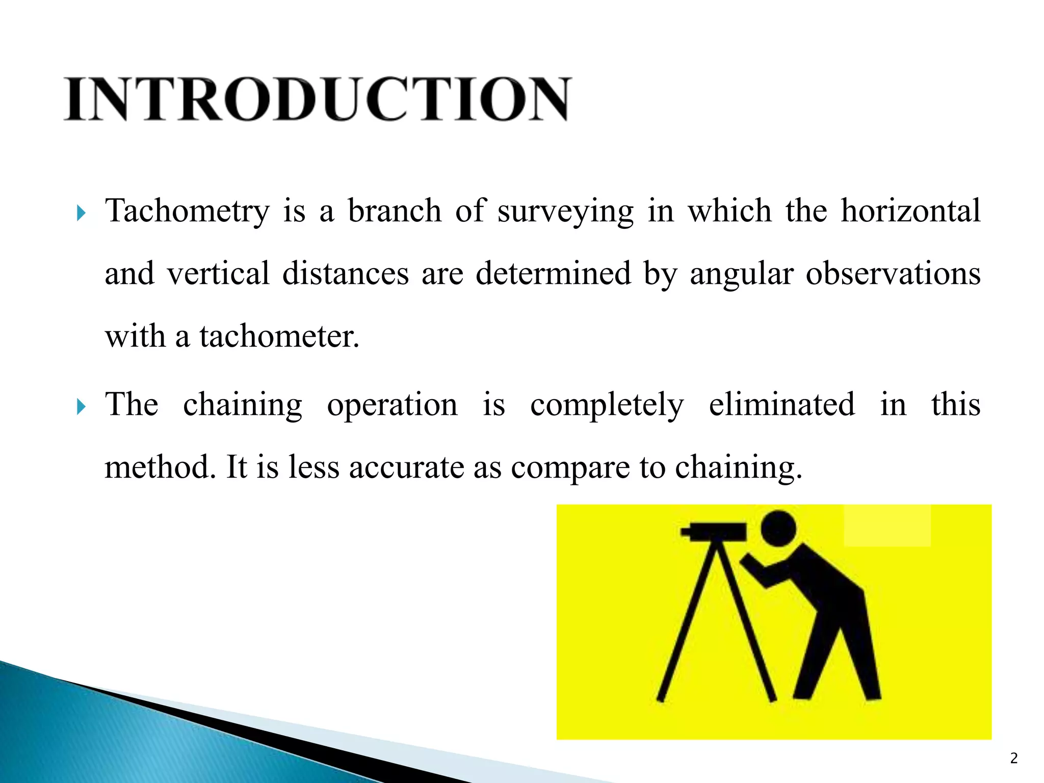 6. TACHOMETRIC SURVEYING (SUR) 3140601 GTU | PPTX