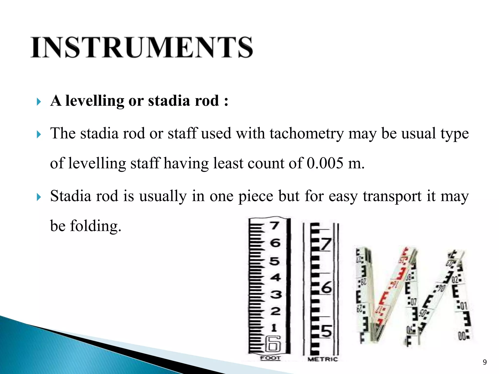 6. TACHOMETRIC SURVEYING (SUR) 3140601 GTU | PPTX