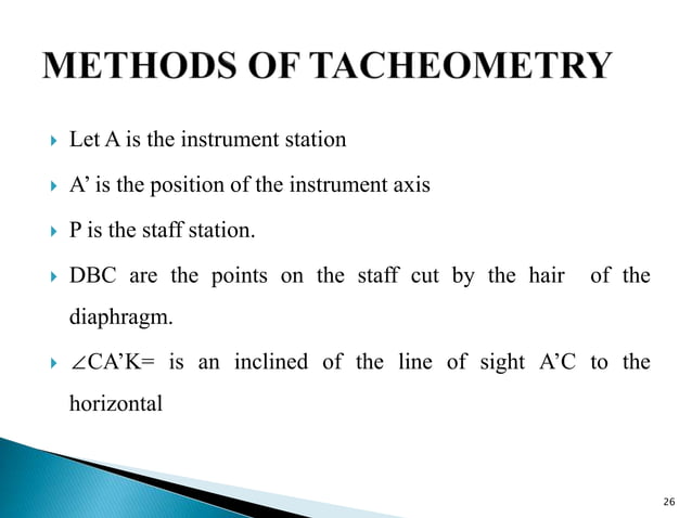6. TACHOMETRIC SURVEYING (SUR) 3140601 GTU | PPTX | Geography | Science