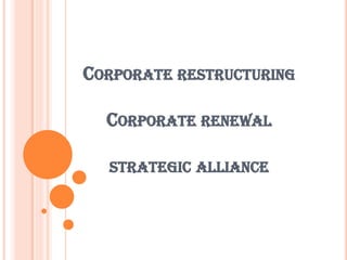 Corporate Restructuring Strategies | PPT
