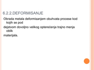 6.t ehnologija obrade metala sa skidanjem strugotine i bez skidanja ...