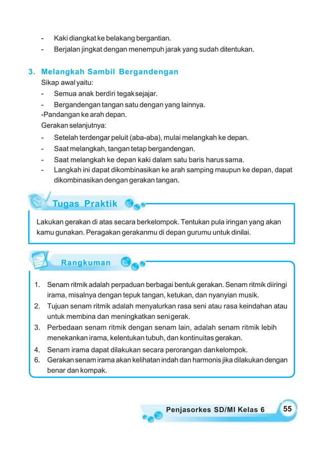materi pjok kelas 6 bab 6 senam ritmik | PPTX