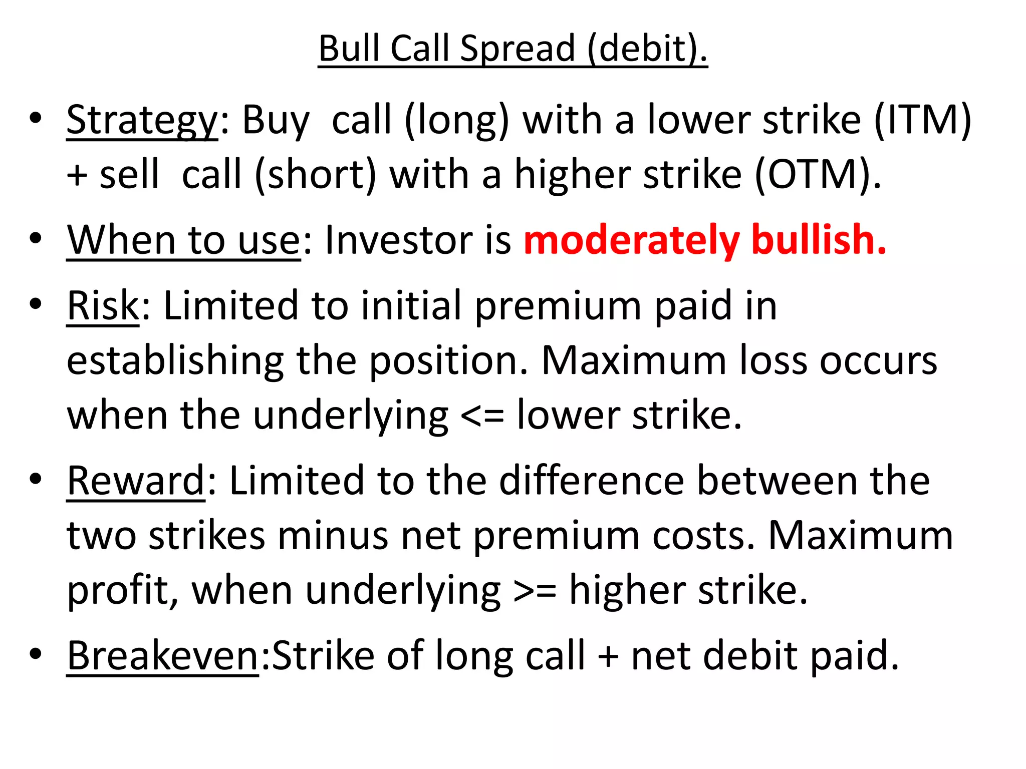 directional strategies spreads | PPTX