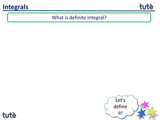 Integrals - definite integral and fundamental theorem | PPTX