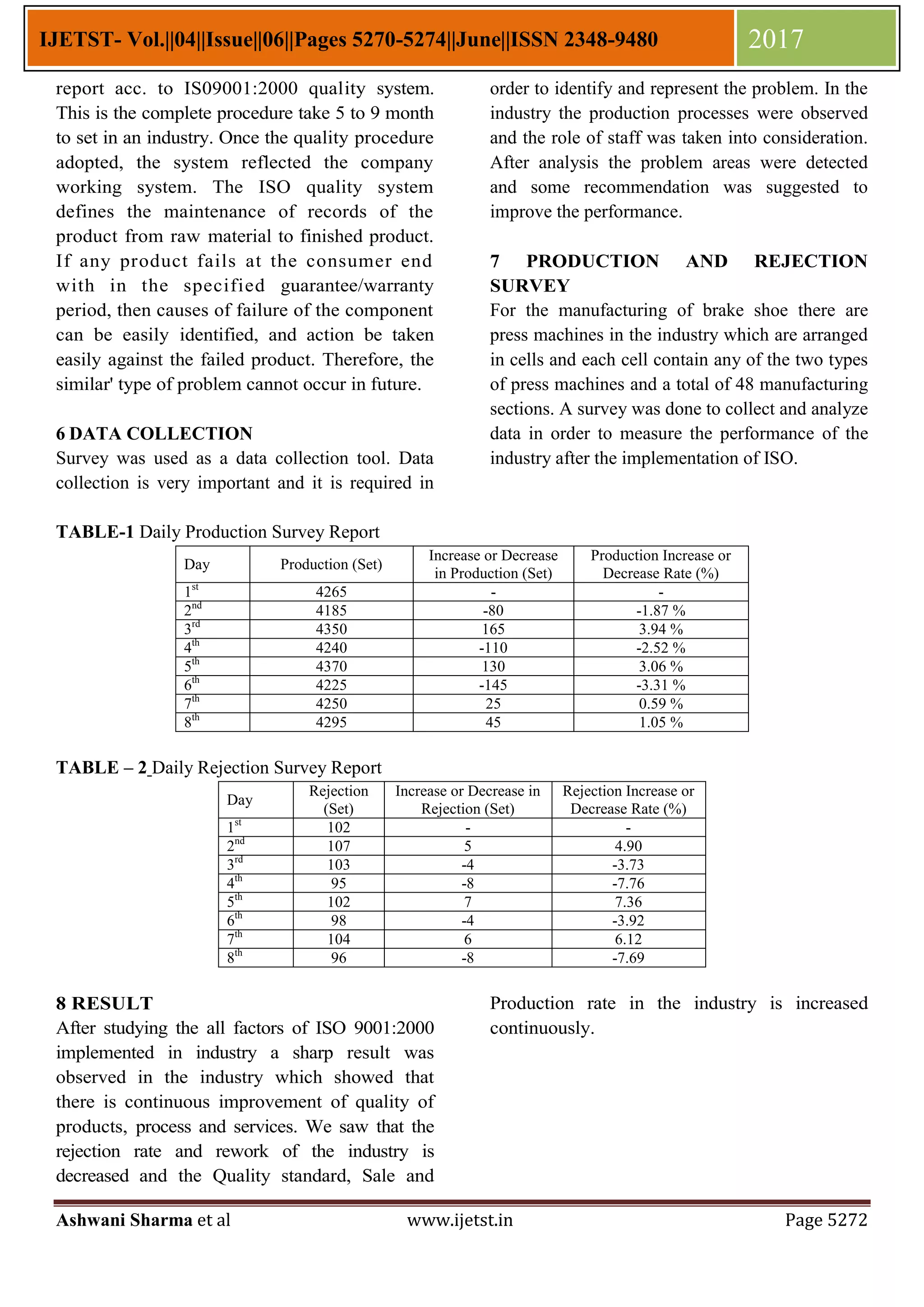 6. iso implementation a case study for an indian automobile industry | PDF