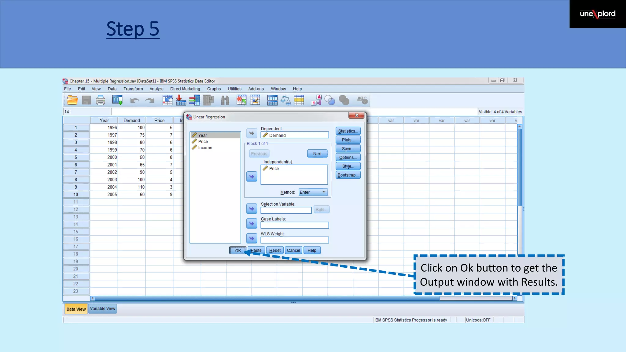 Linear Regression Analysis In Spss Procedure And Output Ppt
