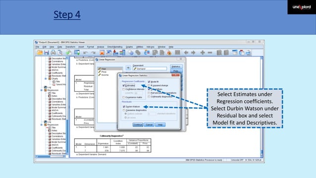 Linear Regression Analysis In Spss Procedure And Output Ppt