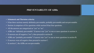 Severity, seriousness, predictability and preventability assessment | PPTX