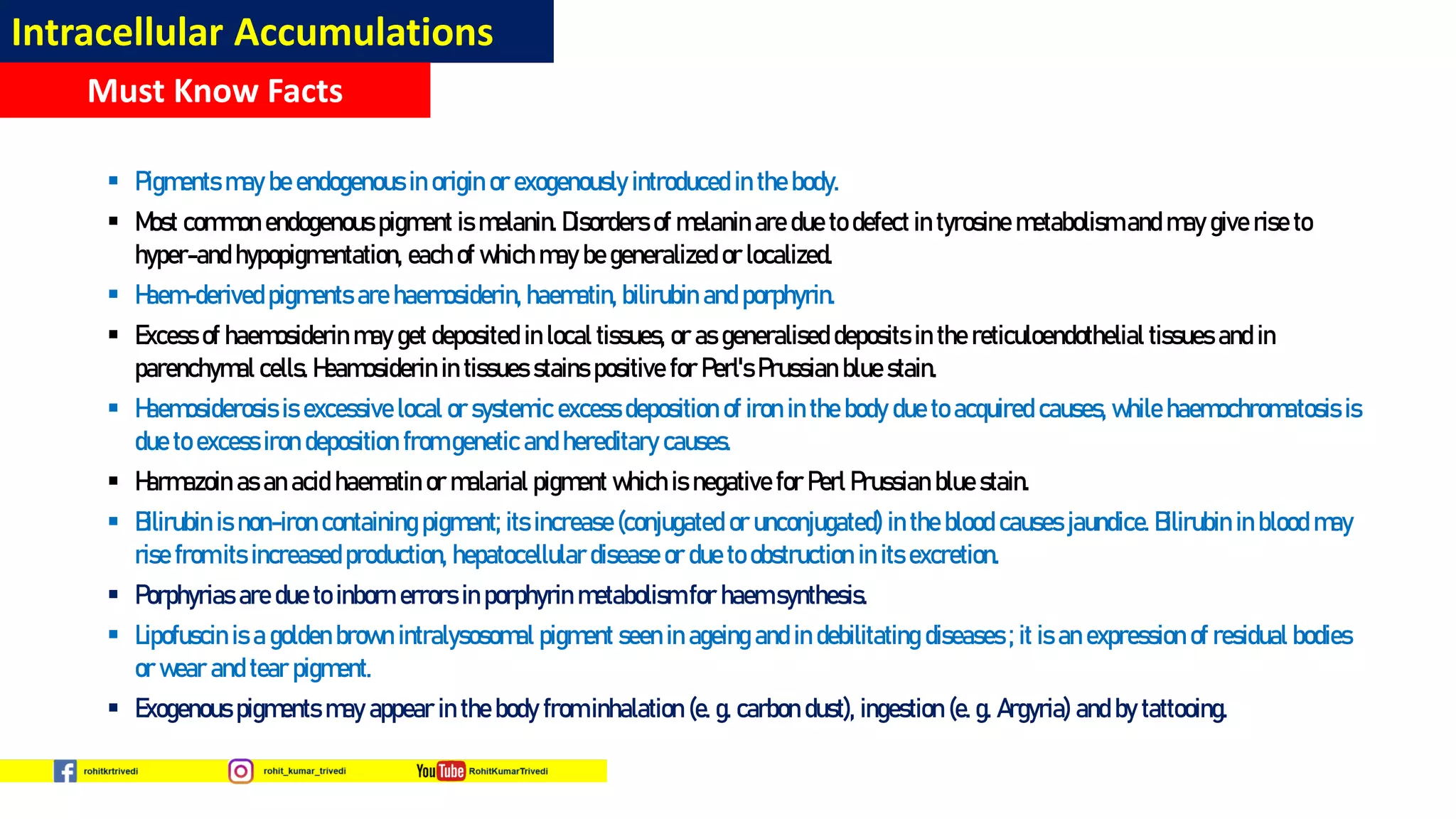 intracellular accumulation (lipids, proteins, carbohydrates, pigments ...