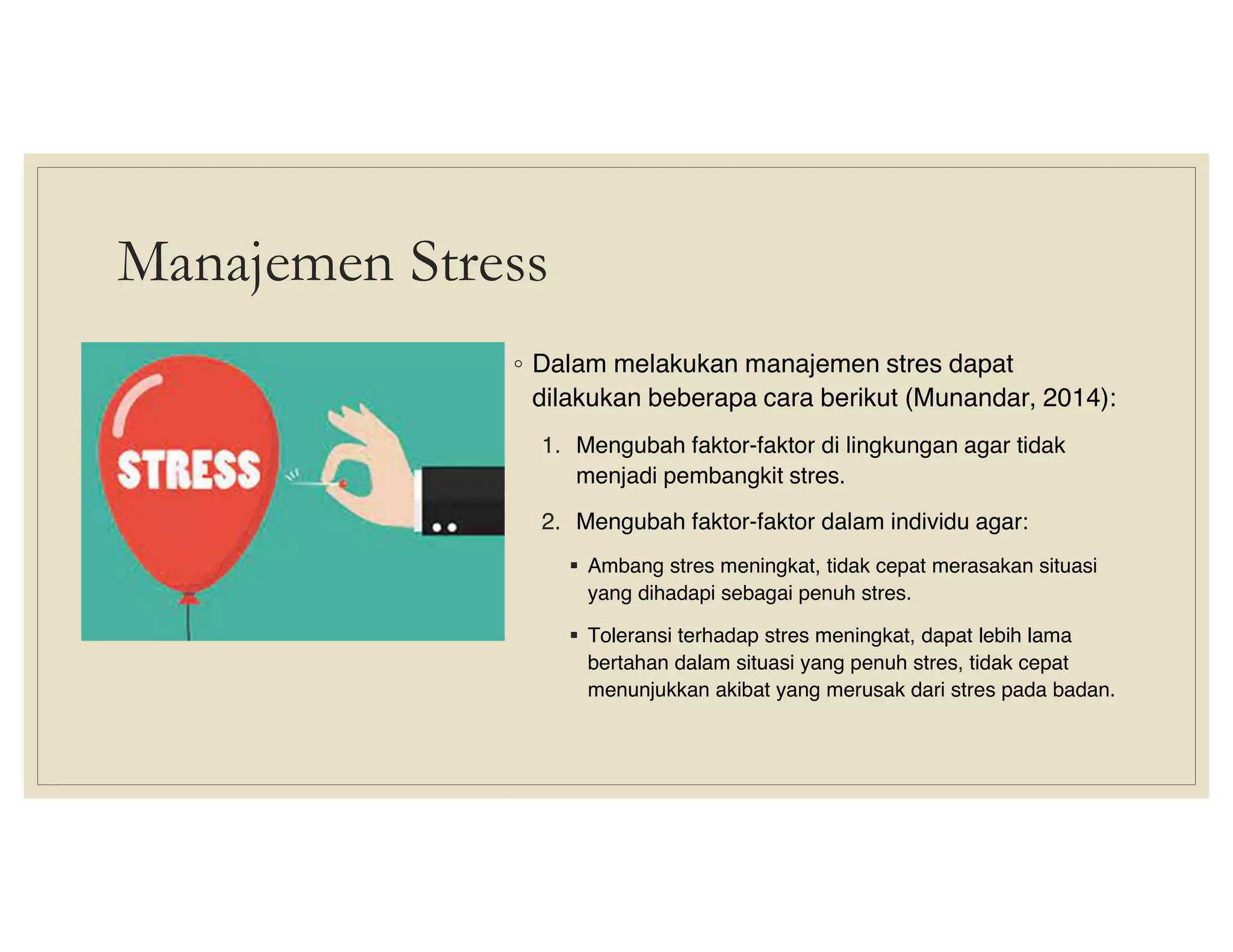MANAJEMEN STRESS KERJA | PDF