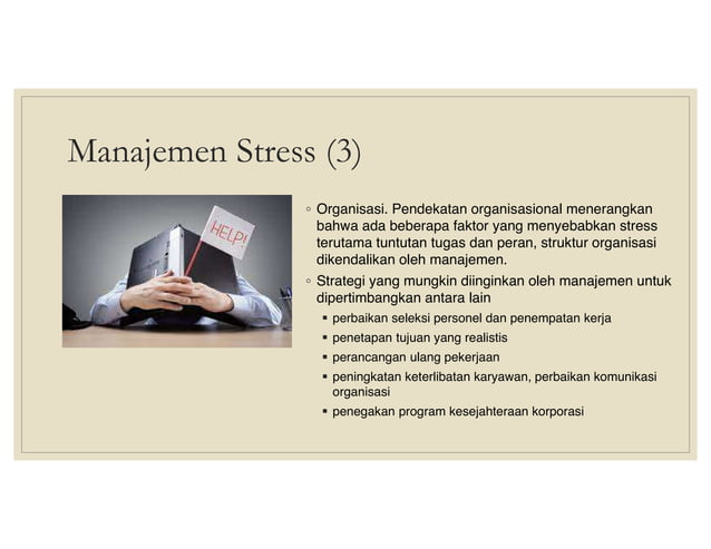 MANAJEMEN STRESS KERJA | PDF