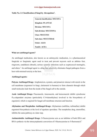 The pharmacology and efficacy of antifungals: a literature review | PDF | Skin and Dermatology ...