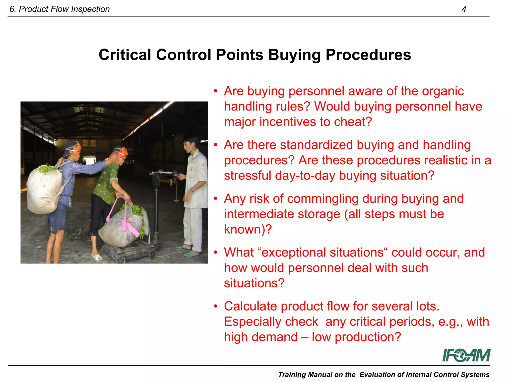 ORGANIC PRODUCT FLOW, IMPORTANT CCP AND CCD IN ORGANIC PROCESSING AND ...