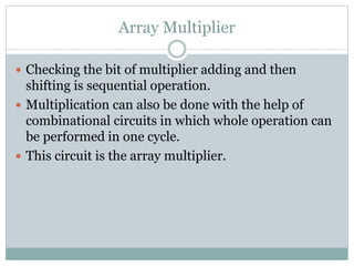 Computer Arithmetic | PPTX