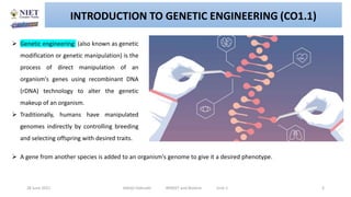 Genetic engineering | PPTX