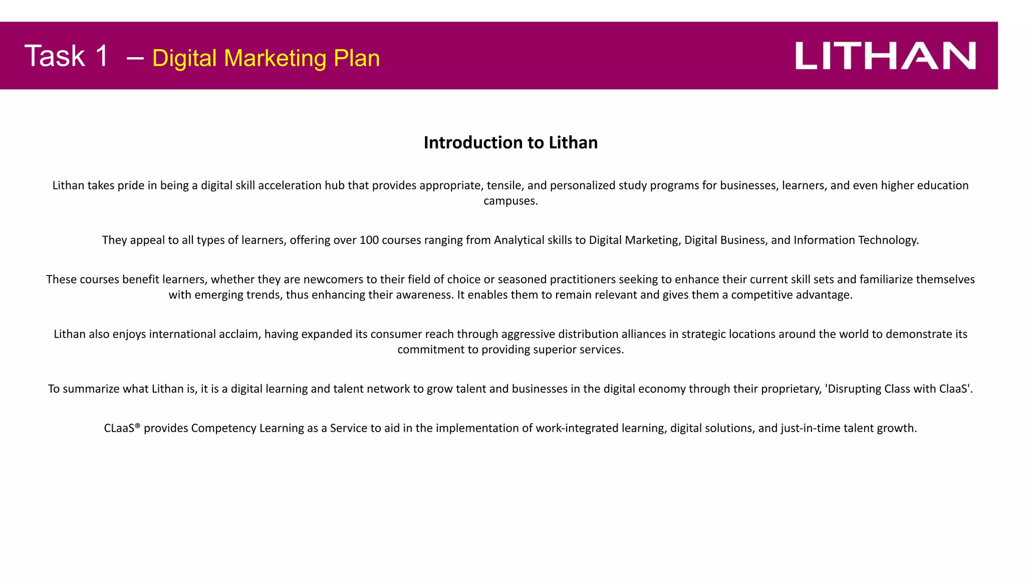 Digital Marketing Capstone Project Presentation | PDF