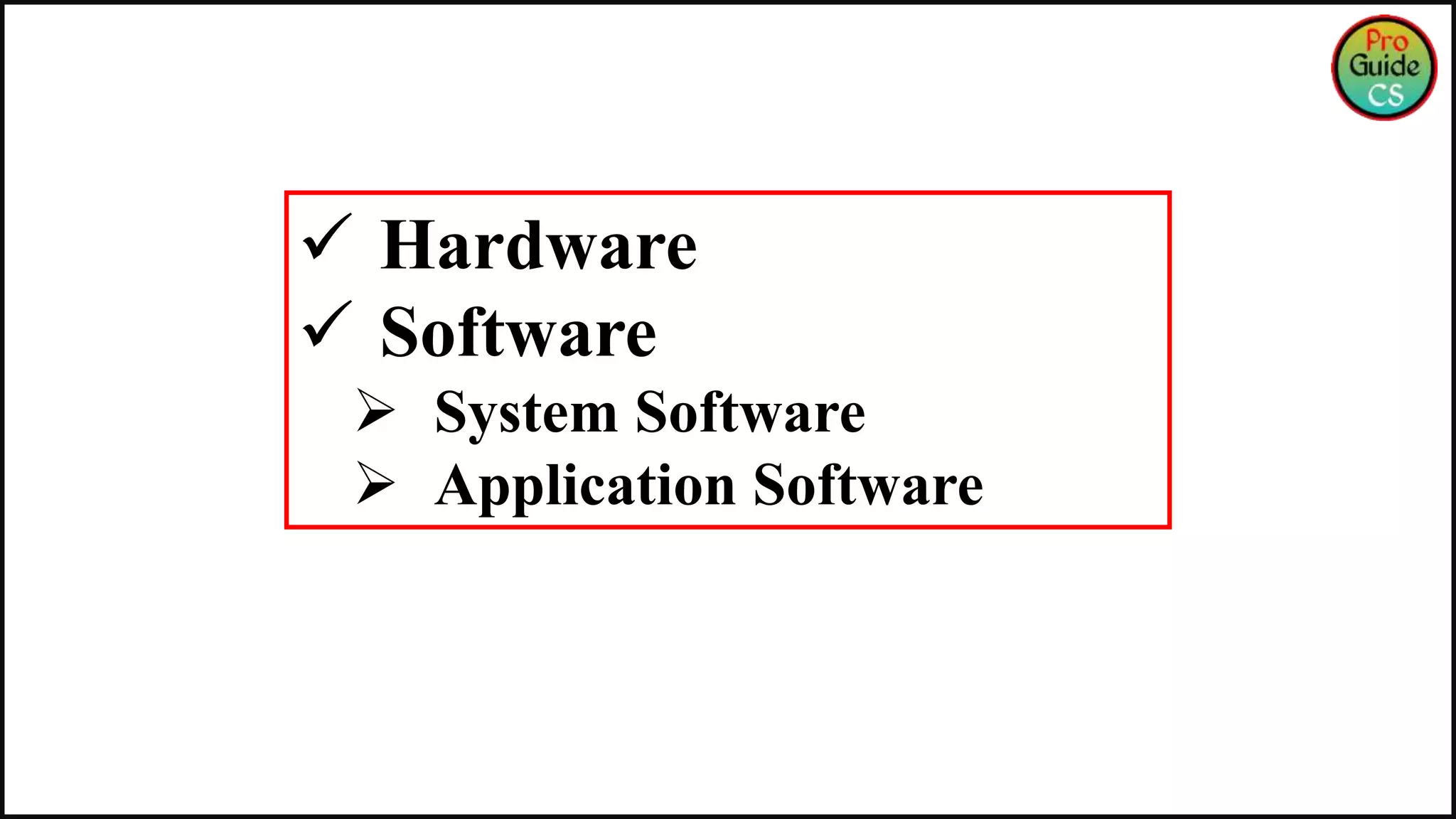 Part 5 1 Hardware Software System Software Application Software Ppt
