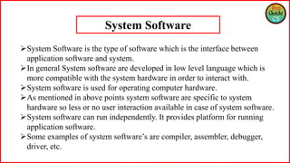 Part 5.1 Hardware | Software | System Software | Application Software | PPTX | Operating Systems ...