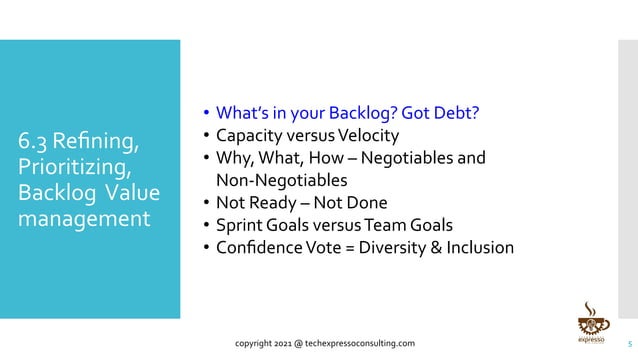 6.3 Refining, Prioritizing, Backlog Value Management v3.0 | PDF | Business | Business and Finance