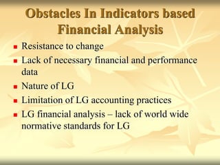 Indicators for Municipal Financial Analysis | PDF