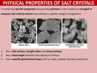 6.8 Salts, crystals and their uses in daily life | PPTX
